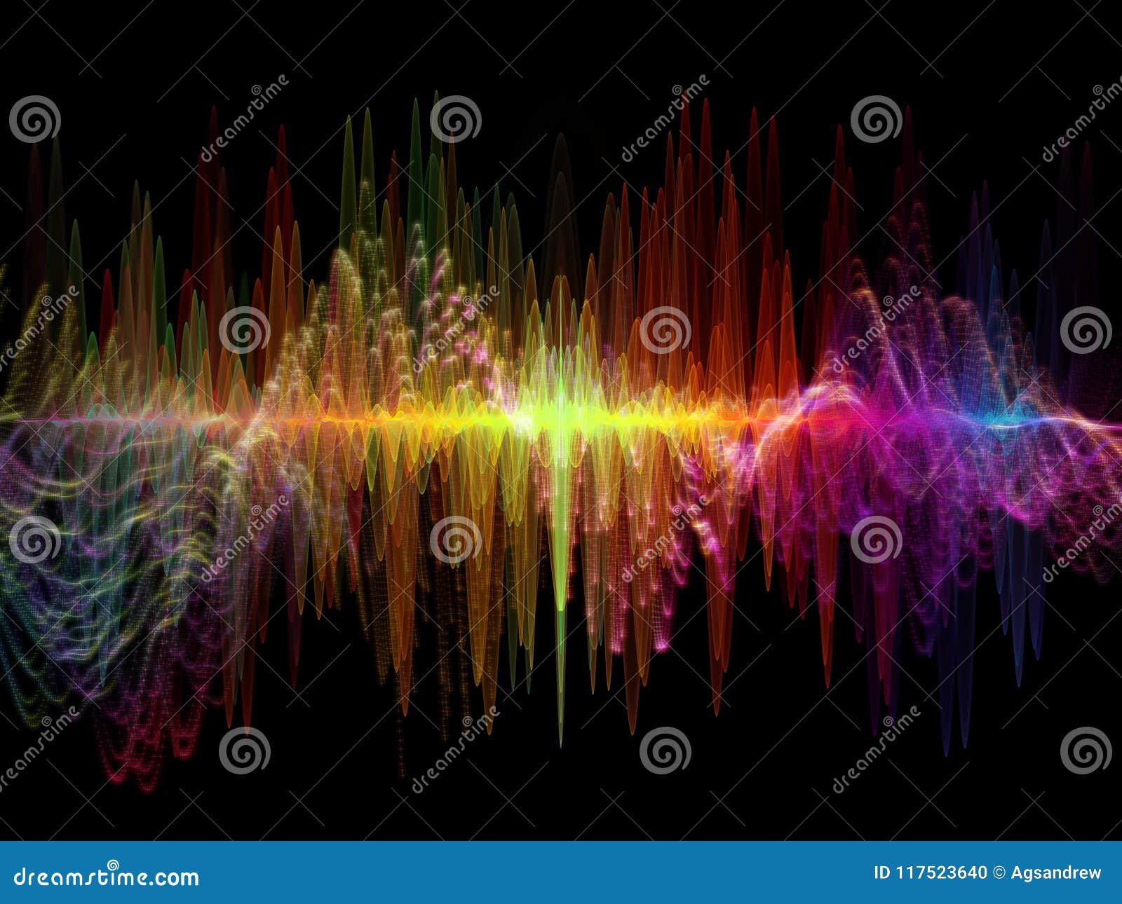 Visualization of Oscillation Stock Illustration - Illustration of flow ...