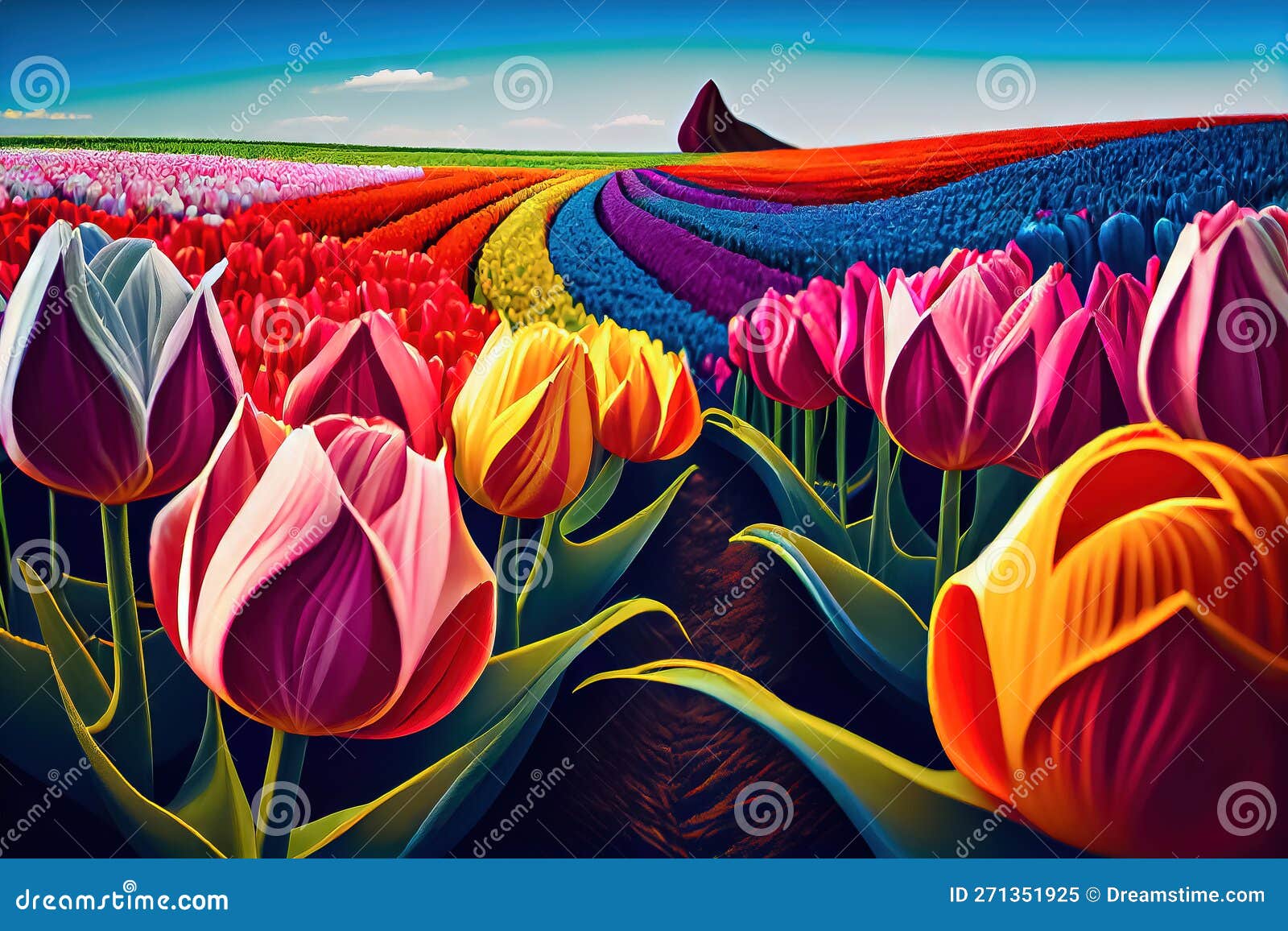 Visualization of Paintings by Dutch Artists Depicting Rows of Iridescent Stripes of Multi ...