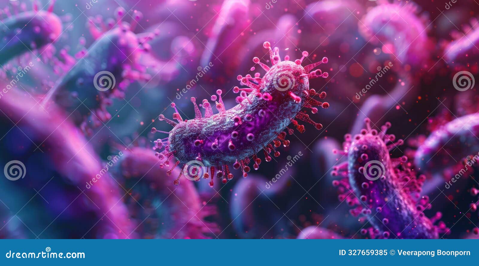 Visualization of Pathogenic Vs Beneficial Bacteria in the Digestive ...