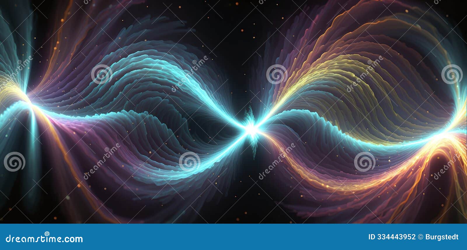 Visualization of Propagating Colored Electromagnetic Waves Stock ...