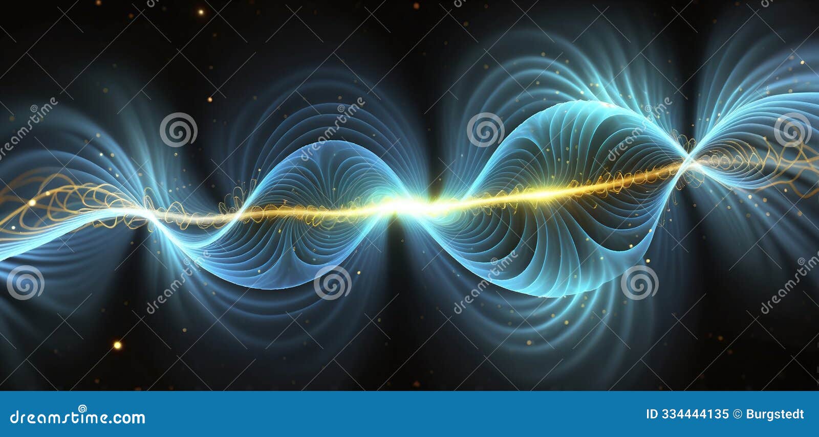 Visualization of Propagating Colored Electromagnetic Waves Stock ...