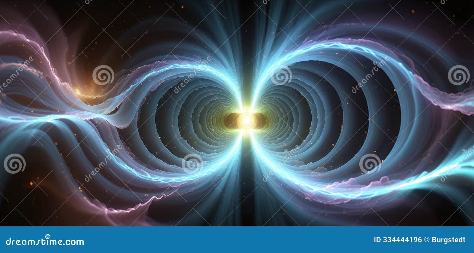 Visualization Of Propagating Colored Electromagnetic Waves Stock ...