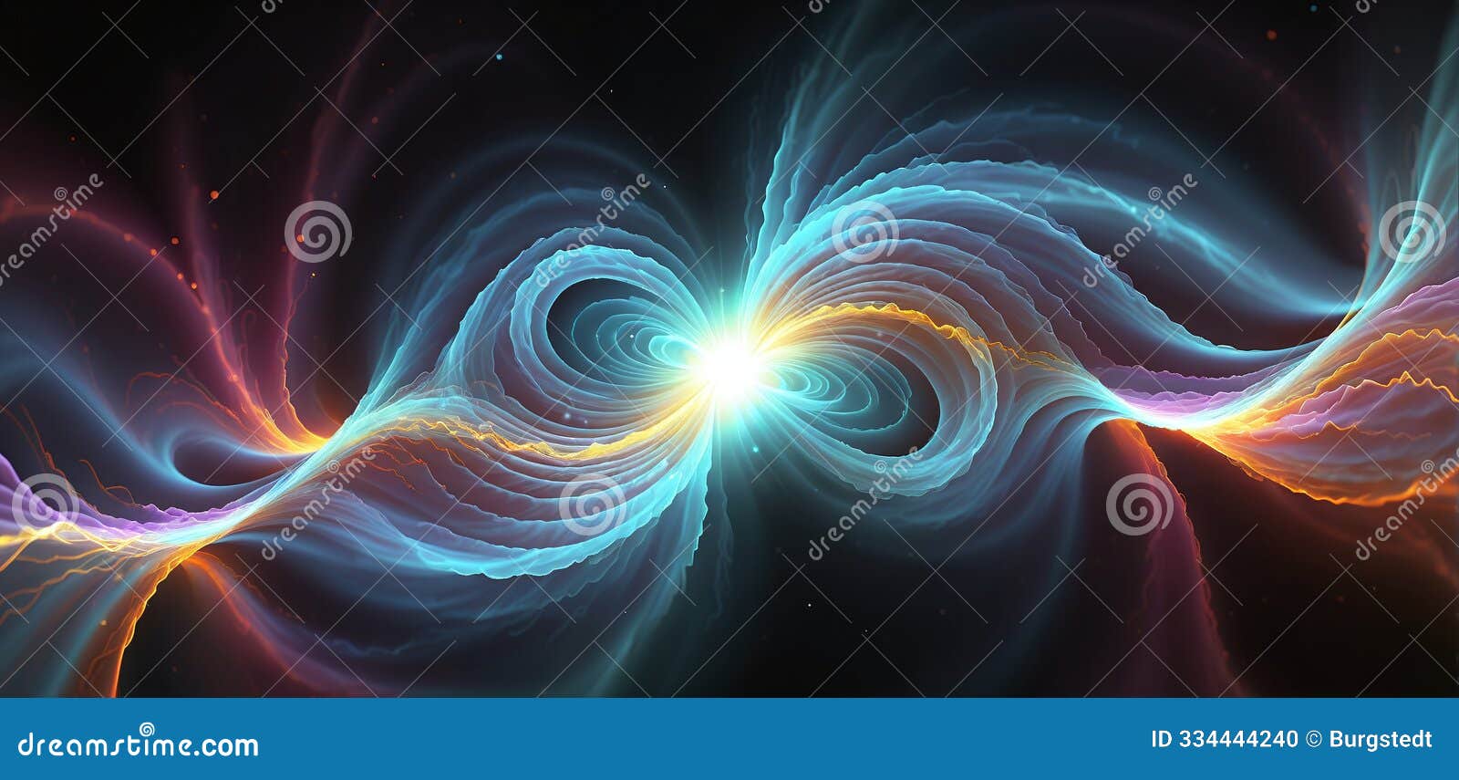 Visualization of Propagating Colored Electromagnetic Waves Stock ...