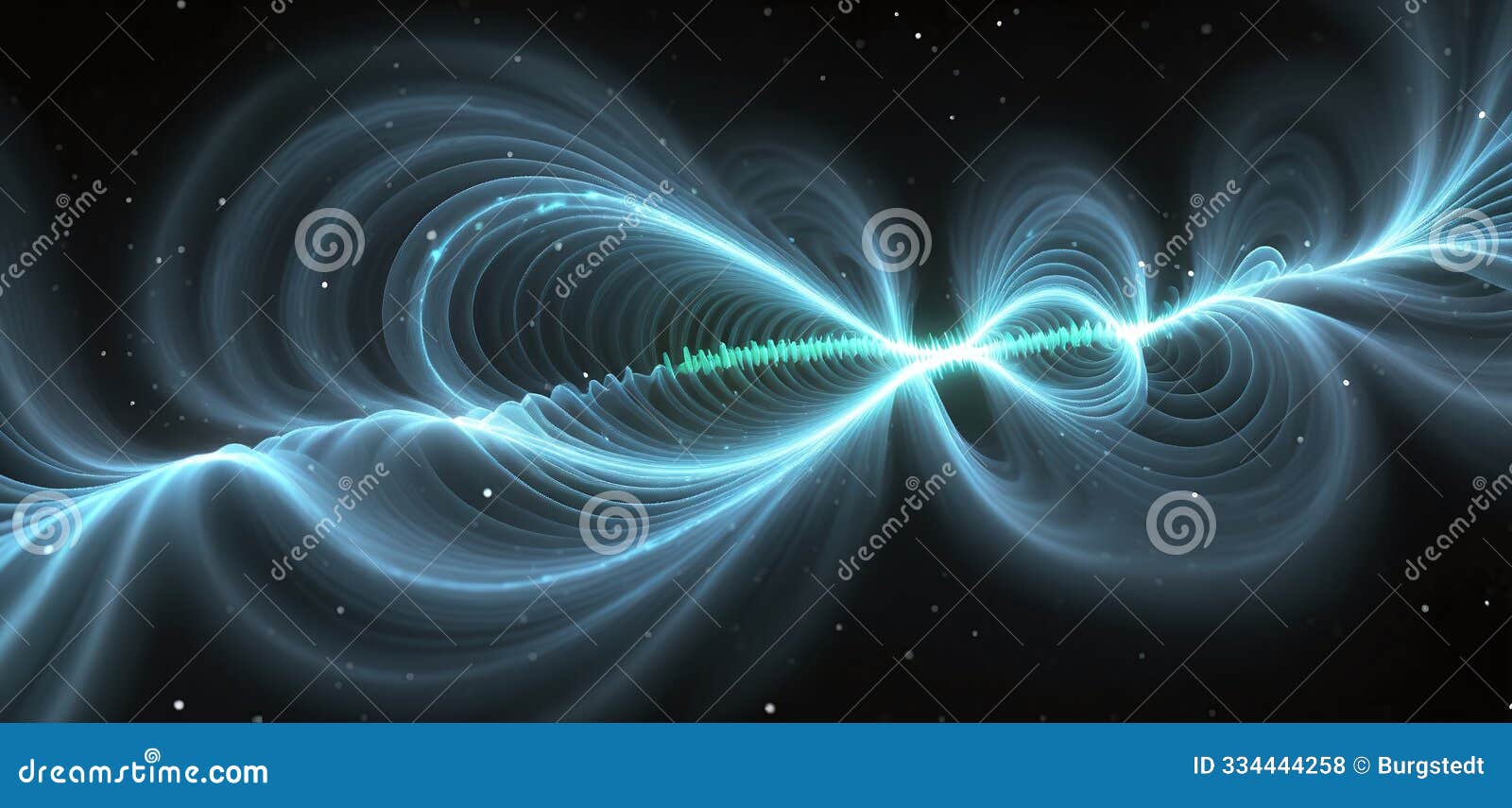 Visualization of Propagating Colored Electromagnetic Waves Stock ...