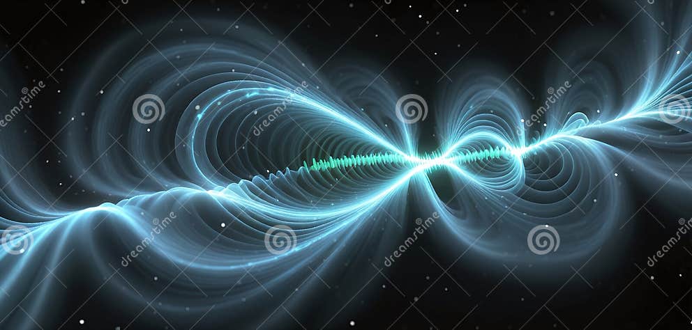 Visualization of Propagating Colored Electromagnetic Waves Stock ...