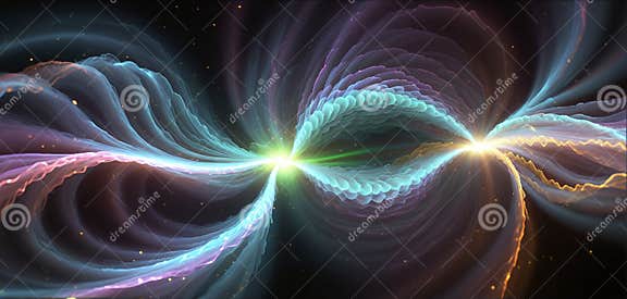 Visualization of Propagating Colored Electromagnetic Waves Stock ...