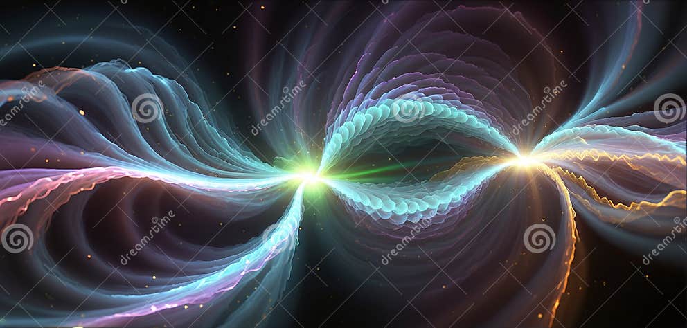 Visualization of Propagating Colored Electromagnetic Waves Stock ...