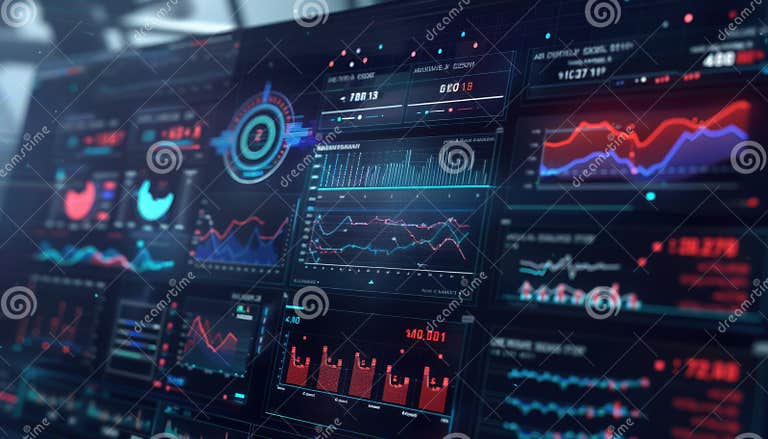 Visualization of Real-time Data Metrics on a Digital Interface in a ...