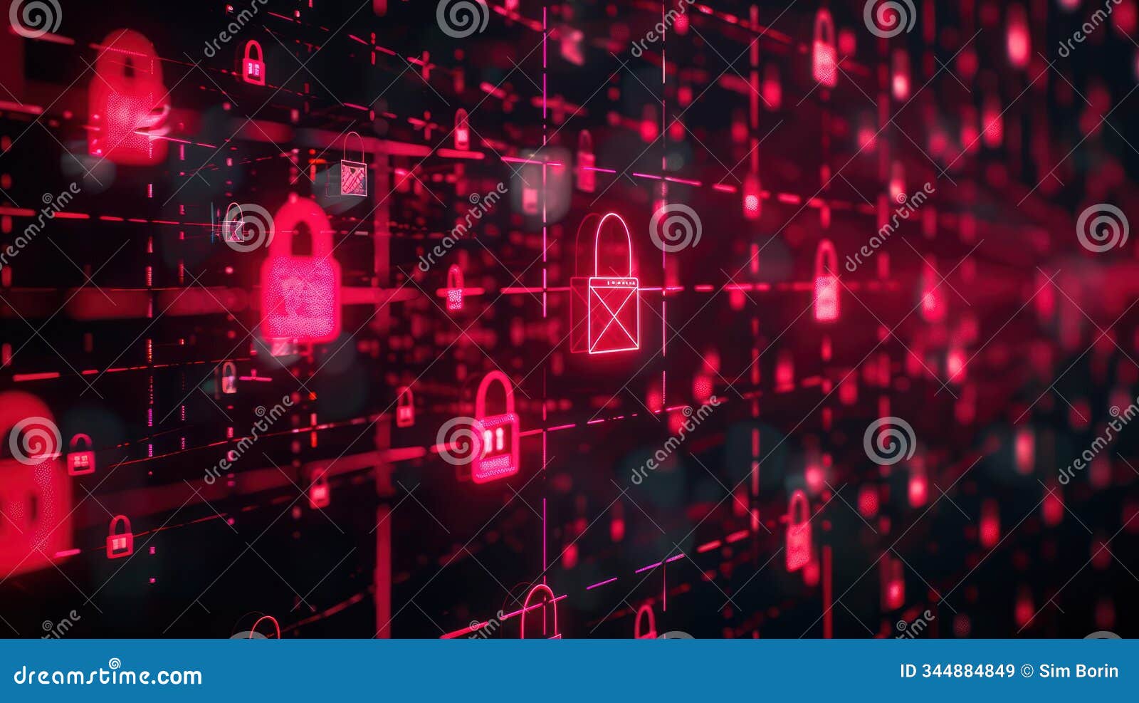 Visualization of Secure Message Transmission Stock Illustration ...
