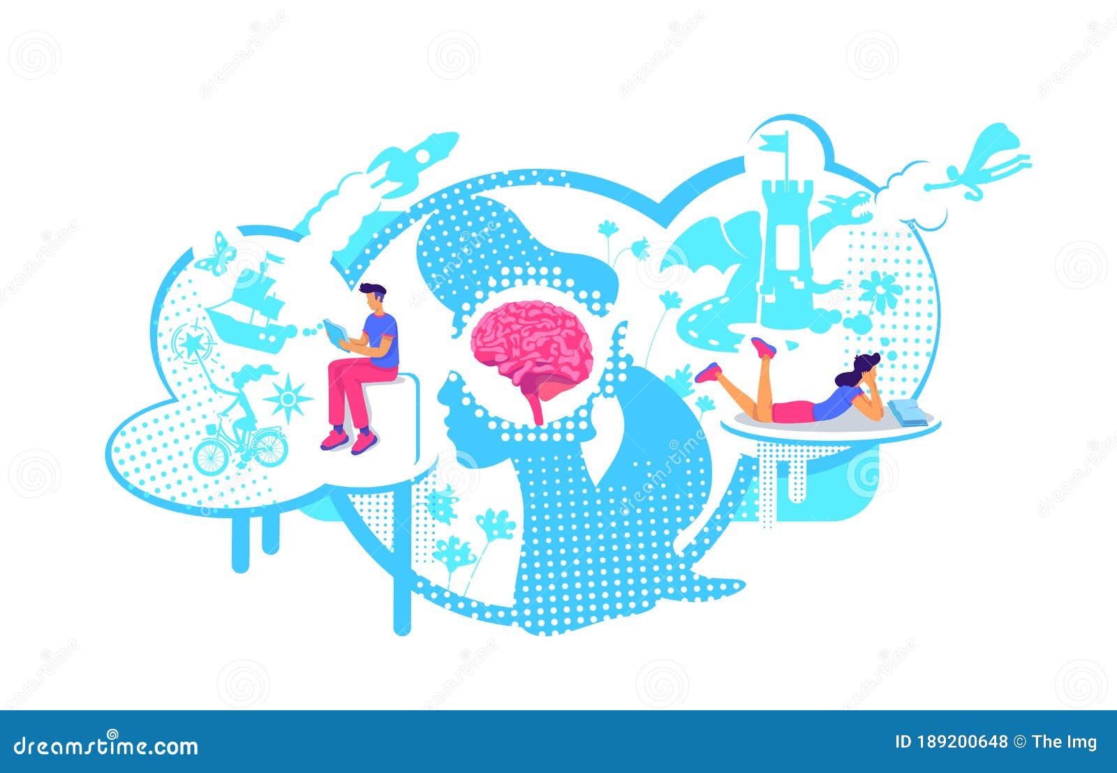 Visualization Skills Flat Concept Vector Illustration Stock Vector ...