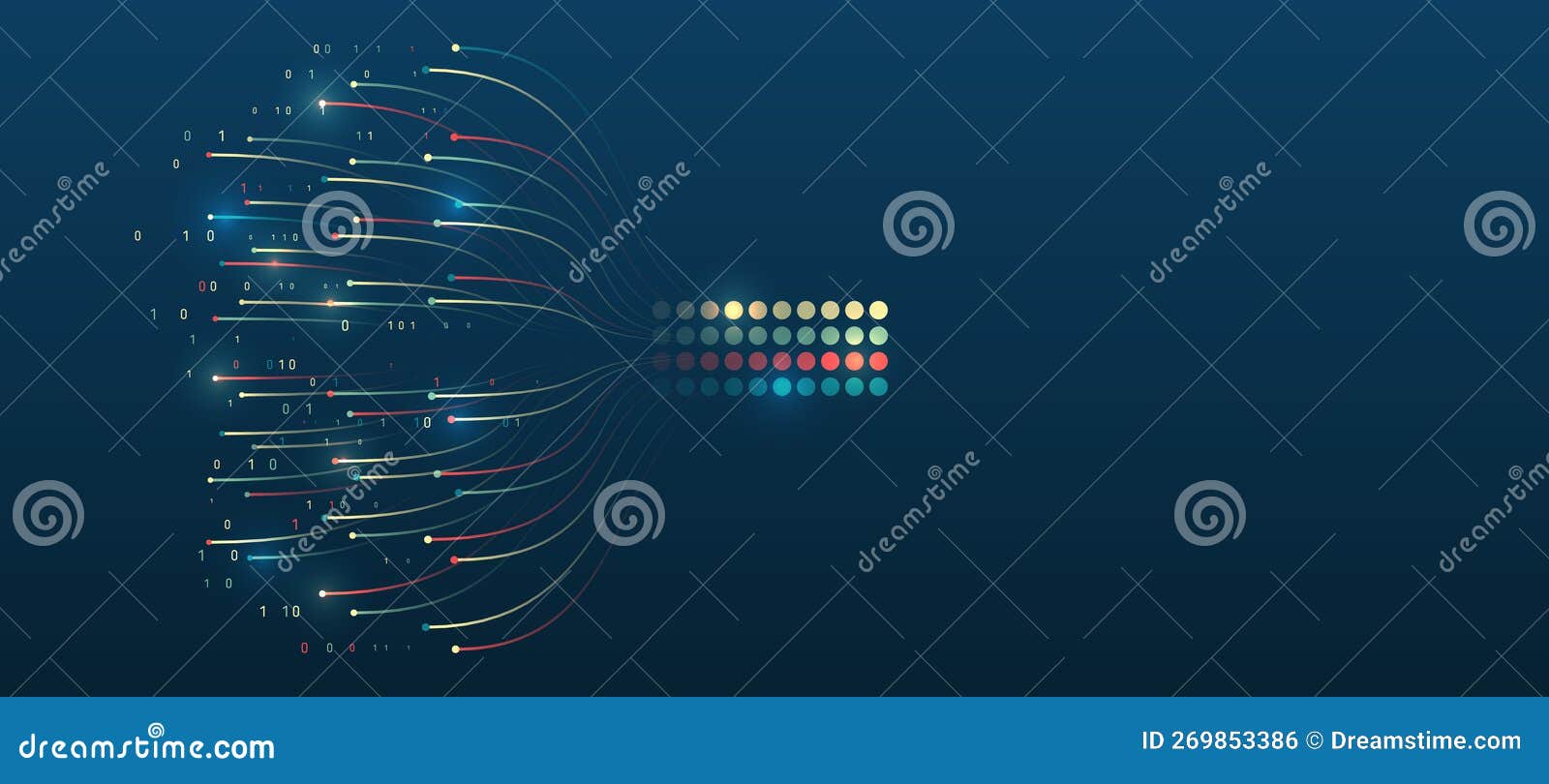 Visualization Of Sorting Data Abstract Processing Of Information Flow Vector Database