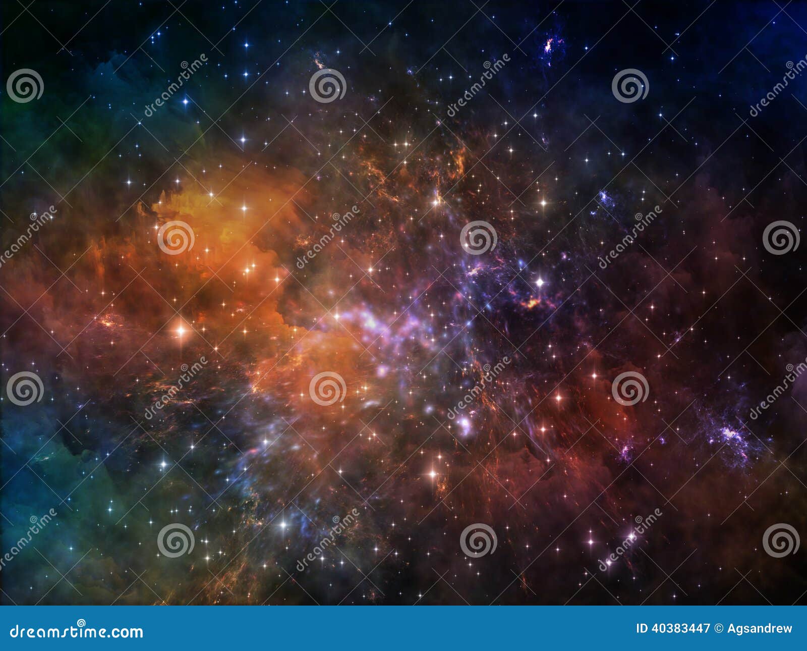 Visualization of Space stock illustration. Illustration of astronomy ...