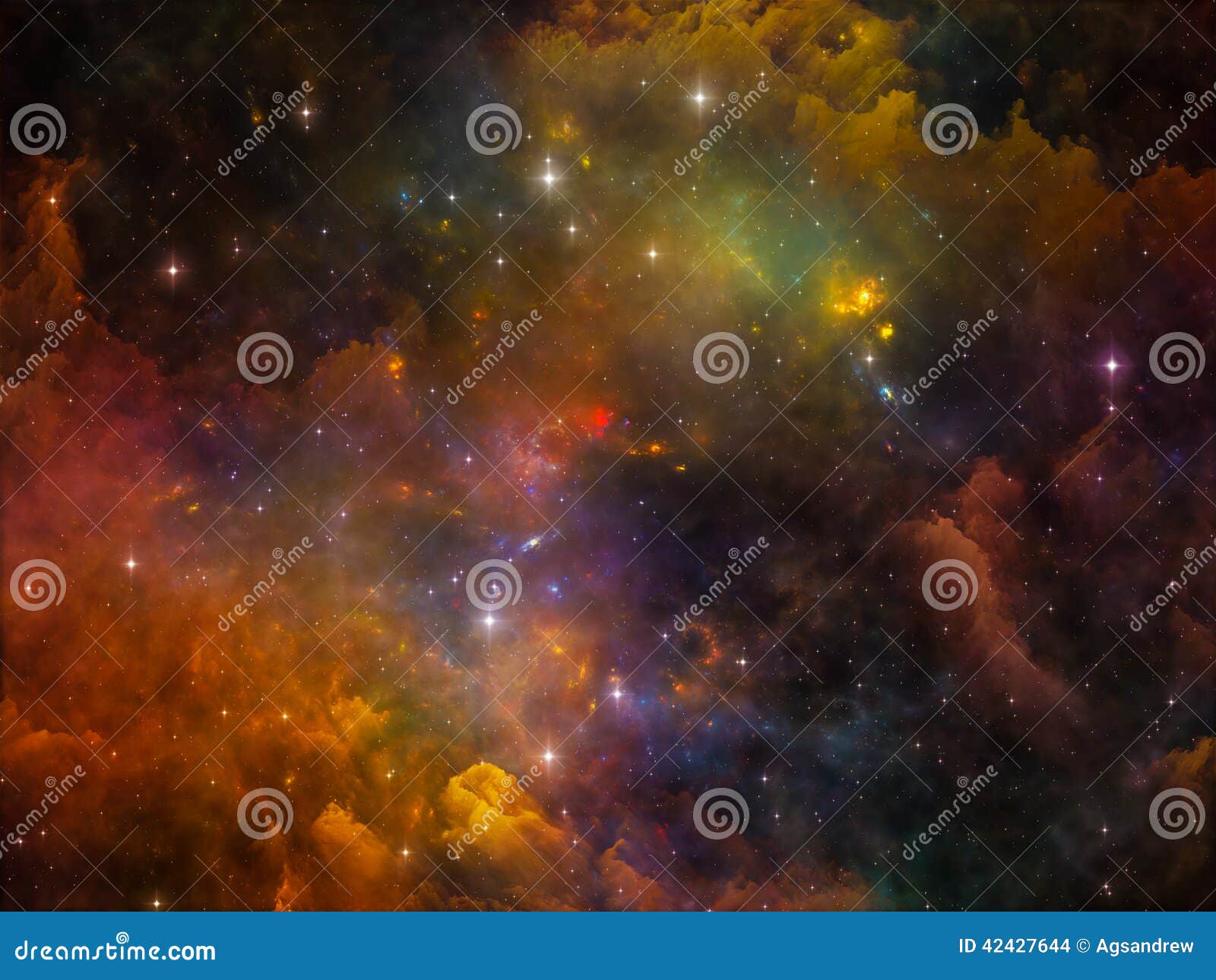 Visualization of Space stock illustration. Illustration of ethereal ...