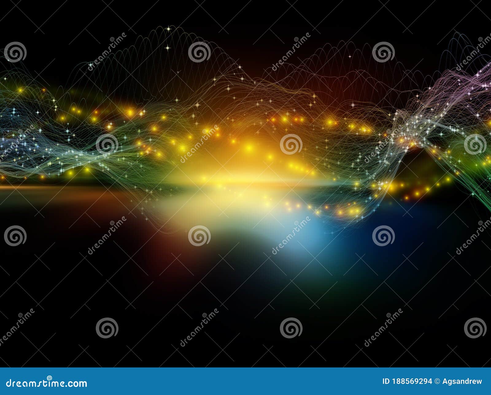 Visualization of Space Frequencies Stock Illustration - Illustration of ...