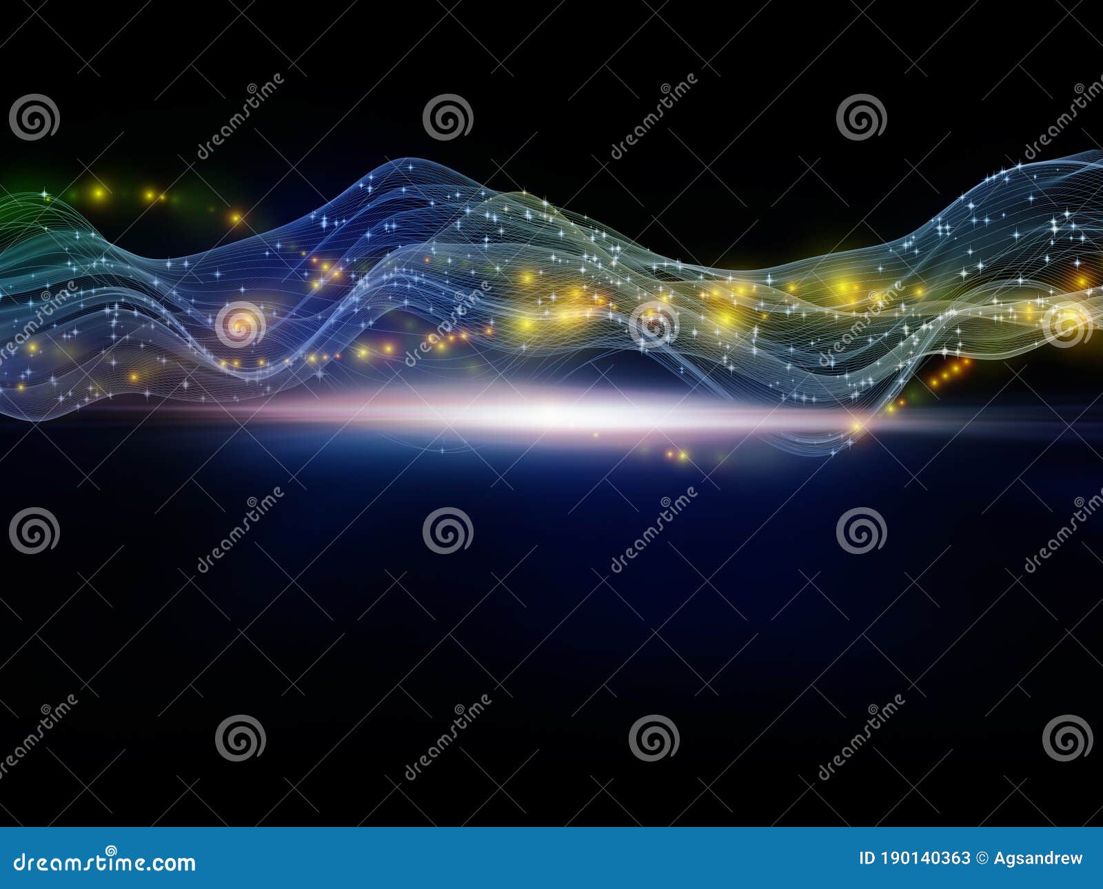 Visualization of Space Frequencies Stock Illustration - Illustration of ...
