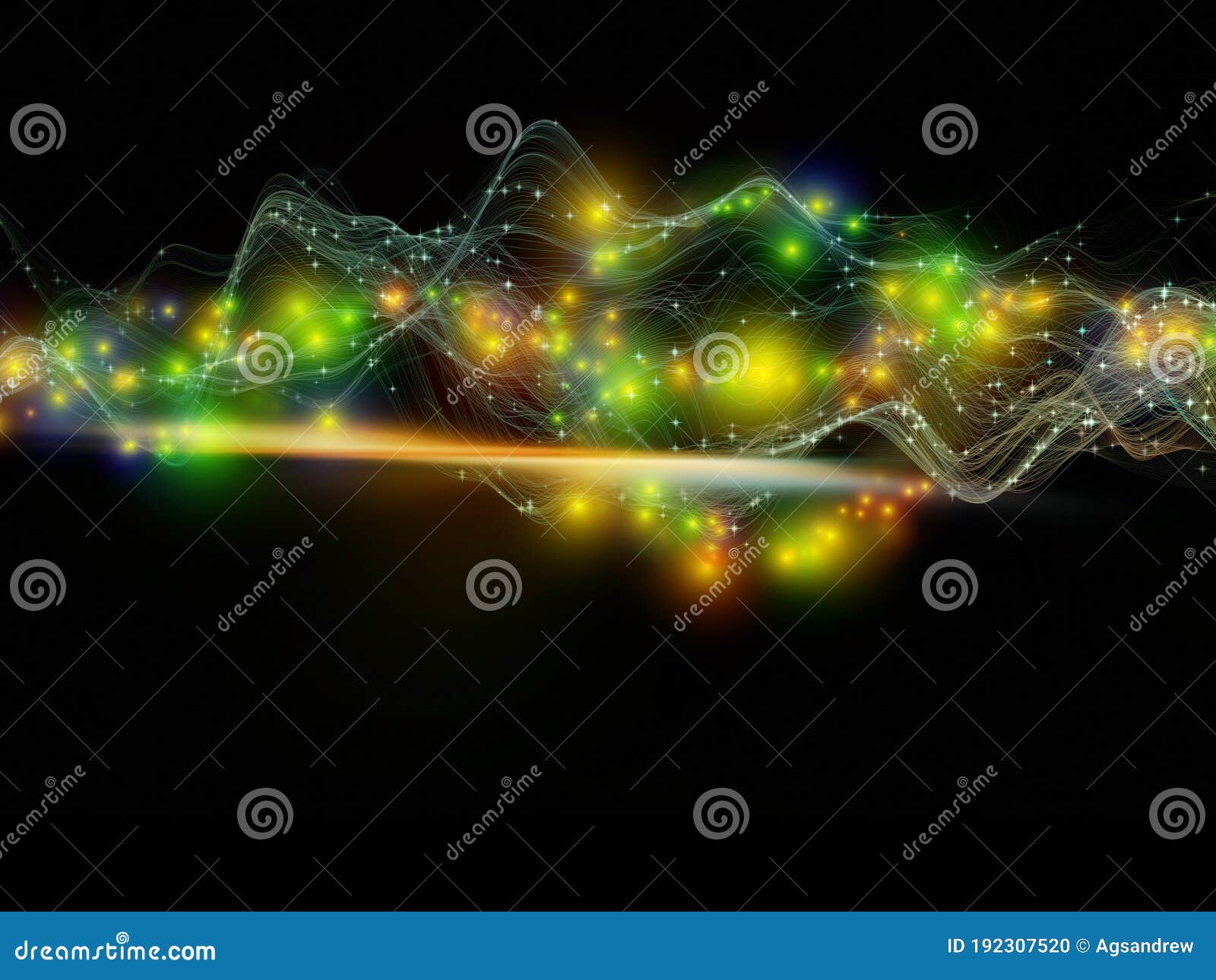 Visualization of Space Frequencies Stock Illustration - Illustration of ...
