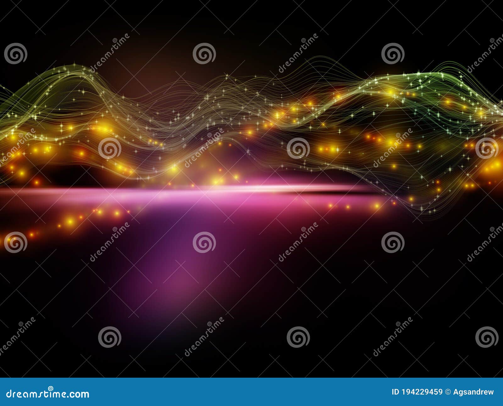 Visualization of Space Frequencies Stock Illustration - Illustration of ...