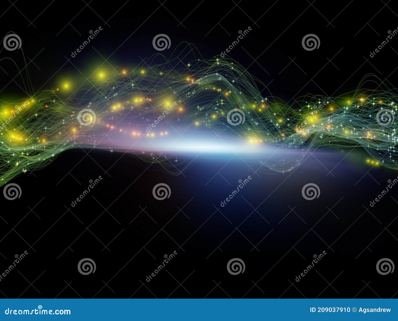 Visualization of Space Frequencies Stock Illustration - Illustration of ...
