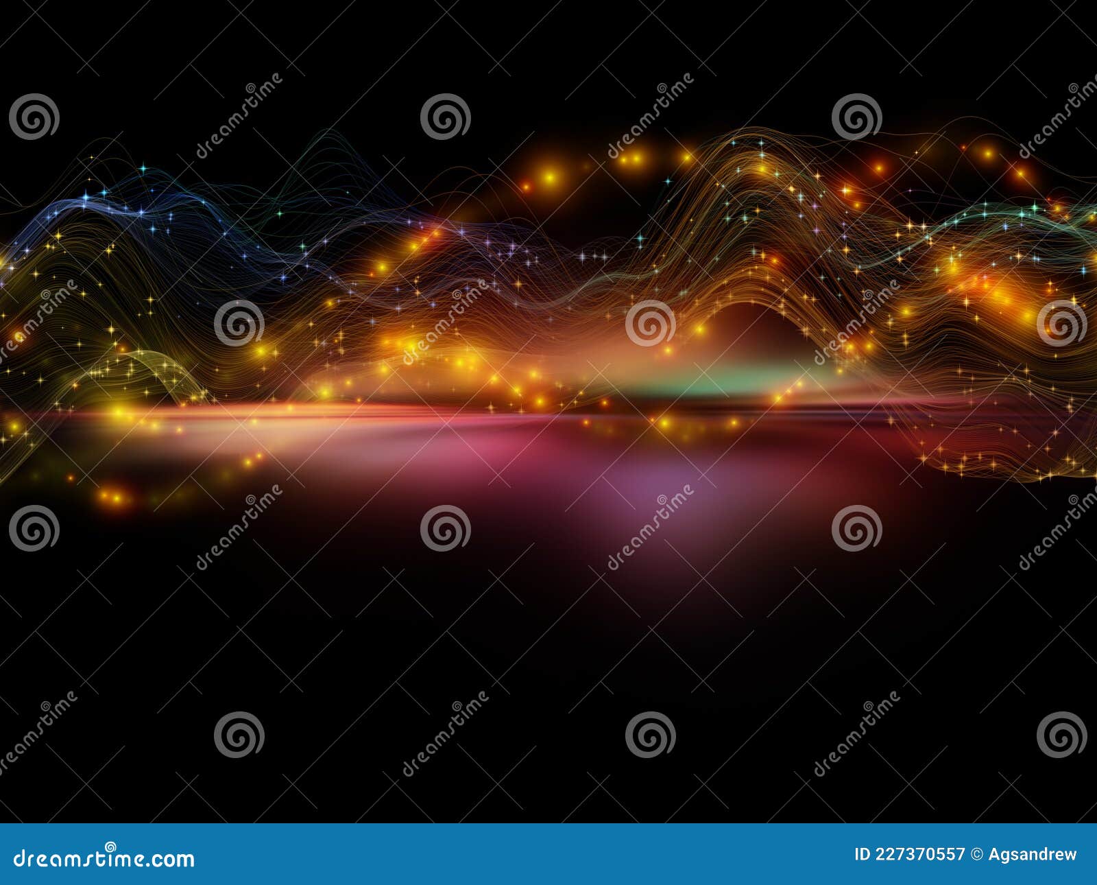Visualization of Space Frequencies Stock Illustration - Illustration of ...