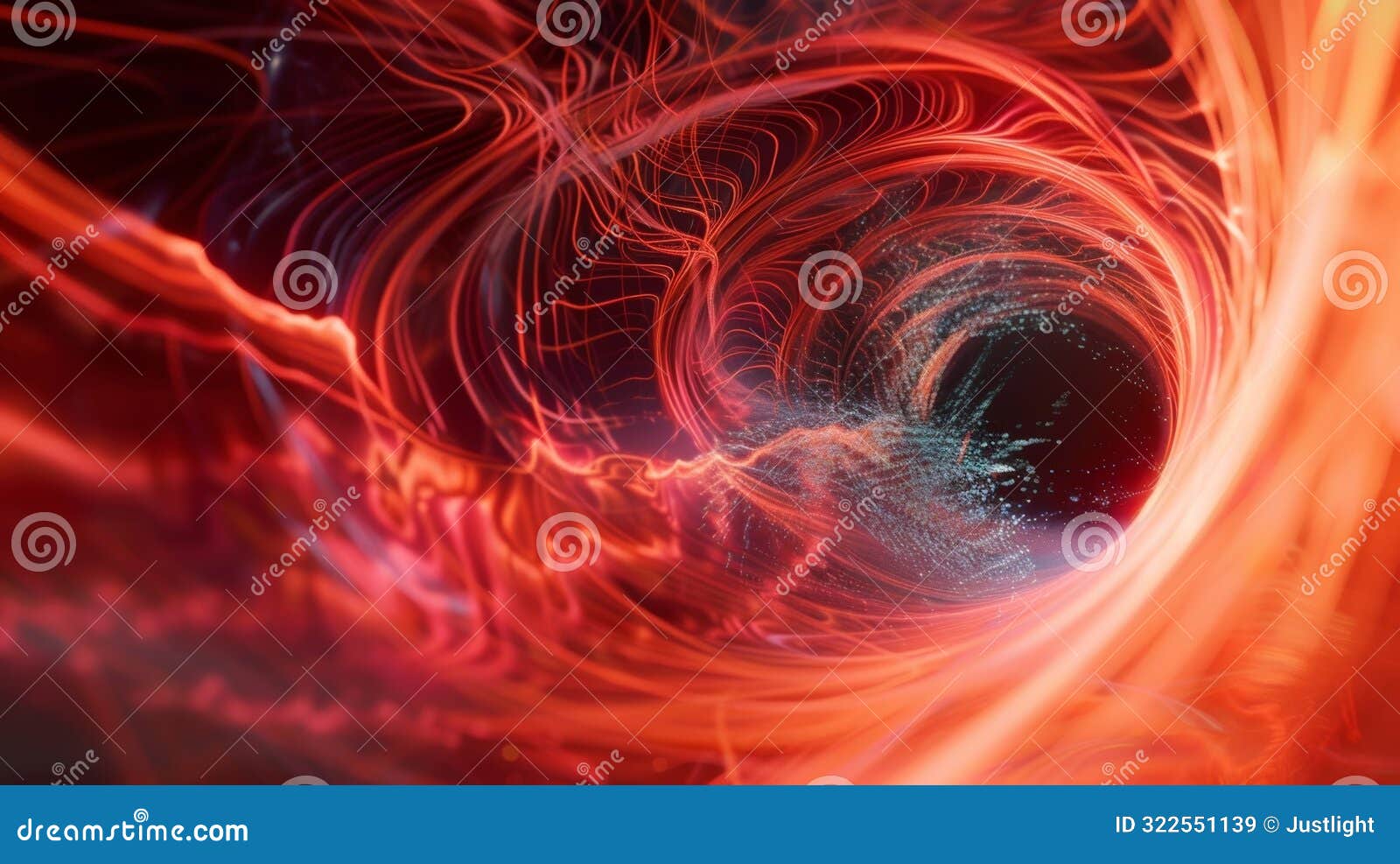 A Visualization of the Spacetime Fabric Being Distorted and Stretched ...