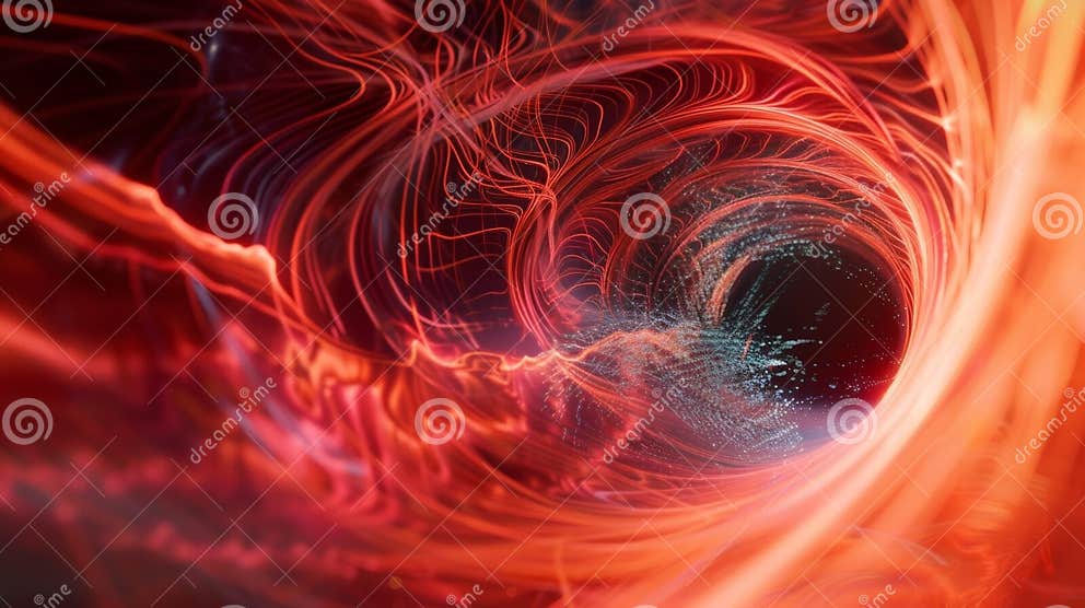 A Visualization of the Spacetime Fabric Being Distorted and Stretched ...