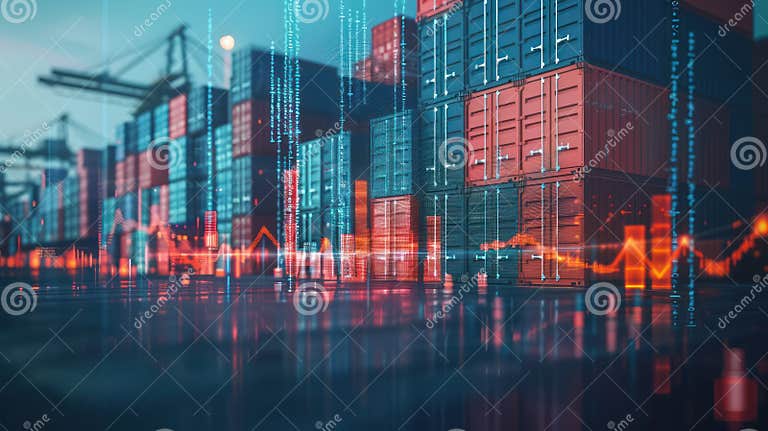 Visualization of Supply Chain Dynamics with Demand Stock Illustration ...