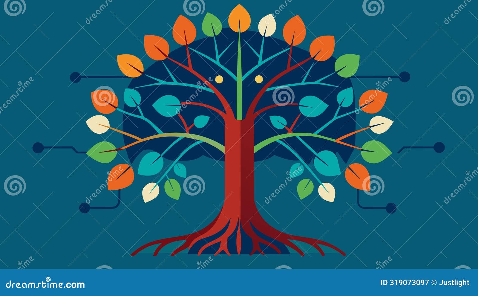 A Visualization of a Tree with Roots Representing Coping Mechanisms and ...