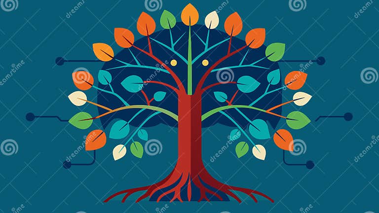 A Visualization of a Tree with Roots Representing Coping Mechanisms and ...