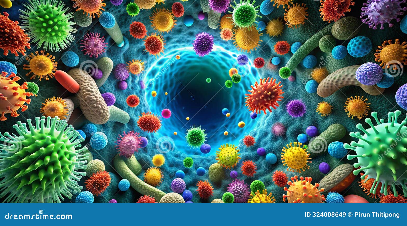 Visualization of Various Colored Bacteria in a Confined Space Bacterial ...