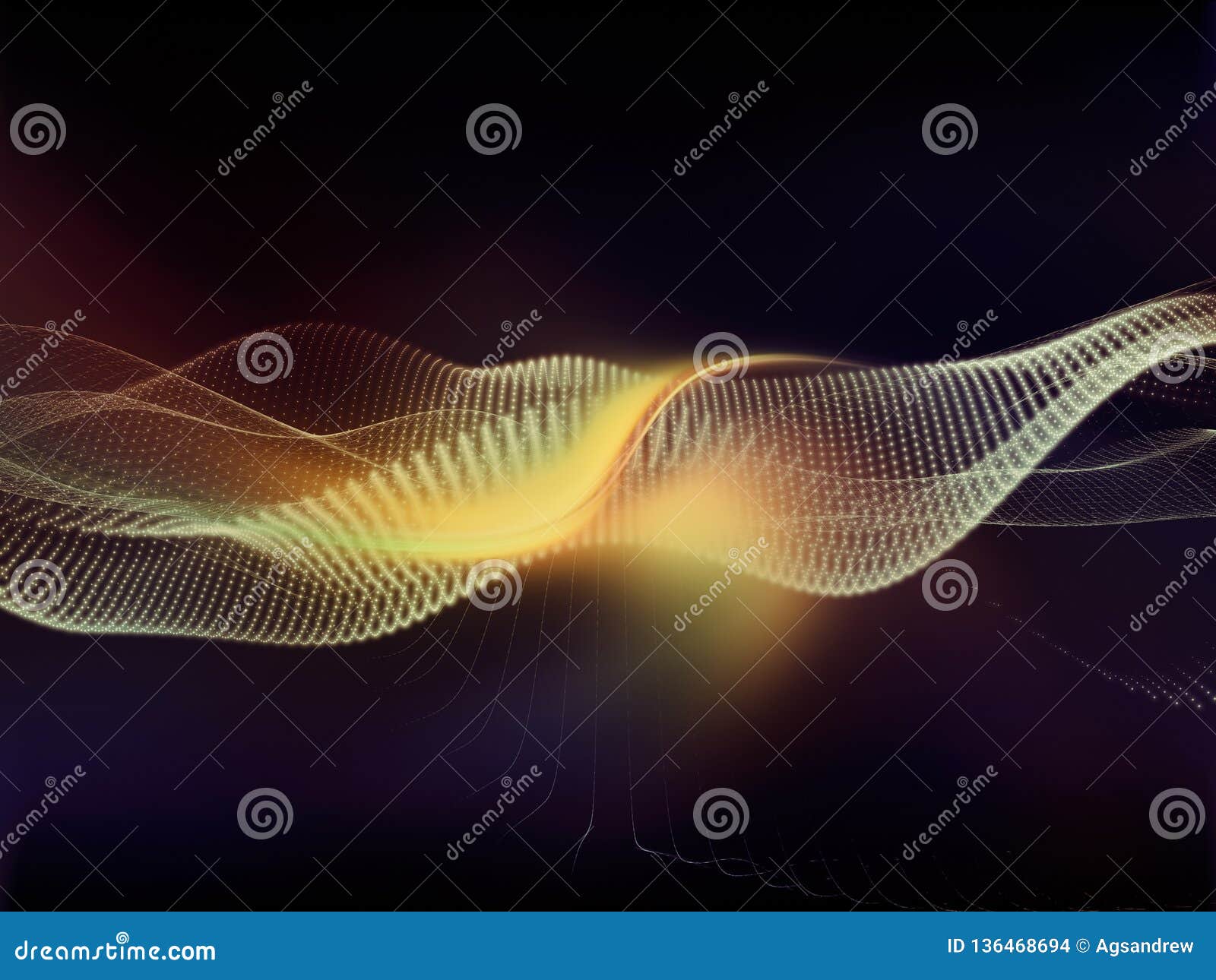 Visualization of Virtual World Stock Illustration - Illustration of ...