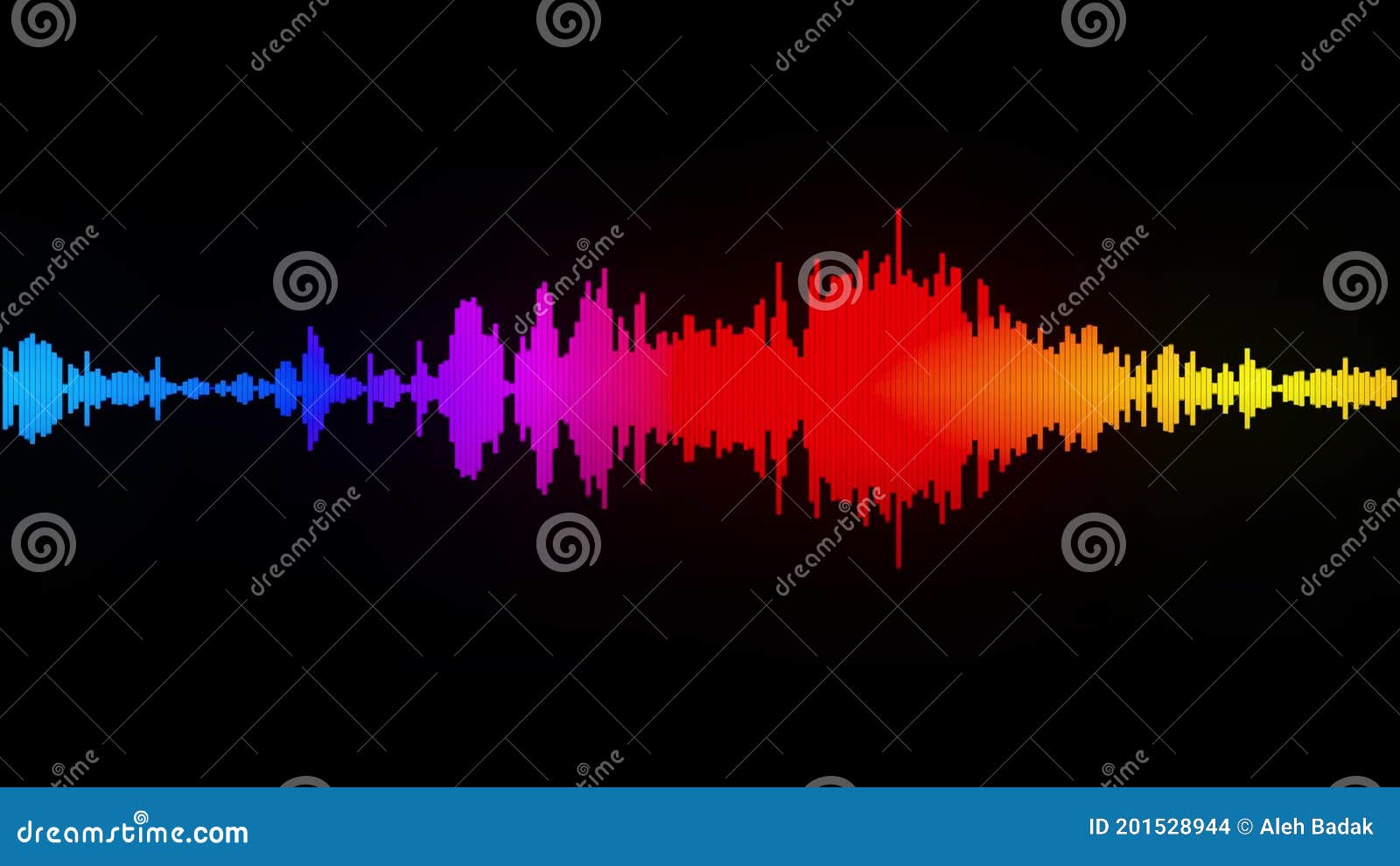 Visualization of Voice Record, Artificial Intelligence. Music Equalizer ...