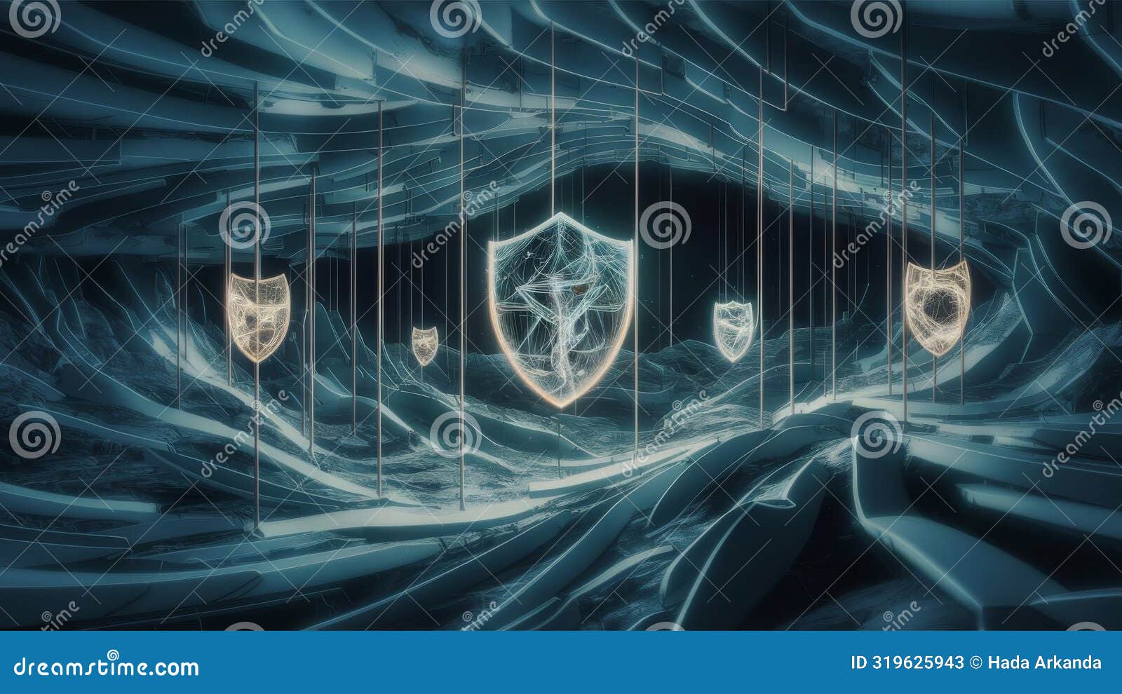Visualize an Abstract Network Protected by Mystical Digital Shields ...