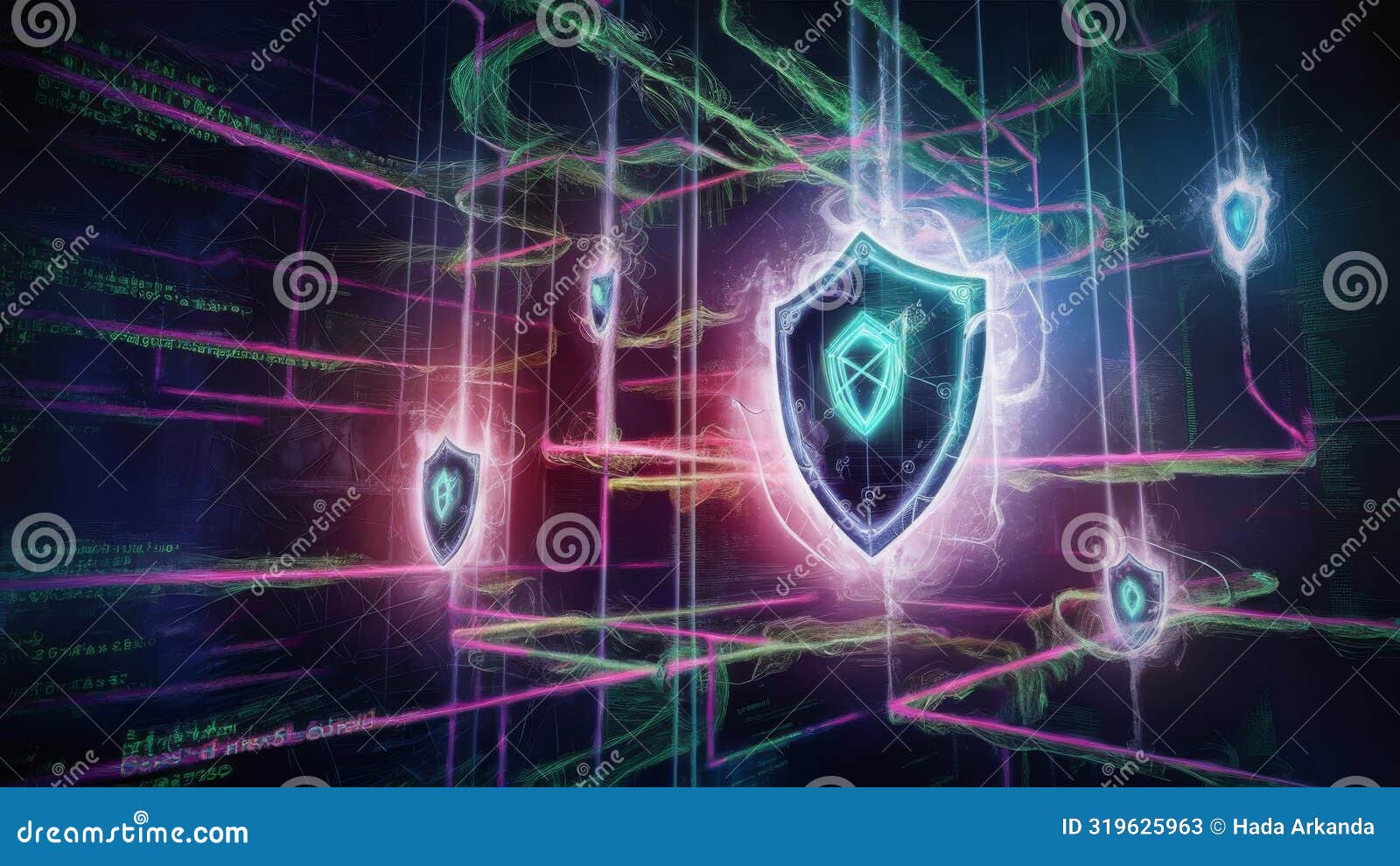 Visualize an Abstract Network Protected by Mystical Digital Shields ...