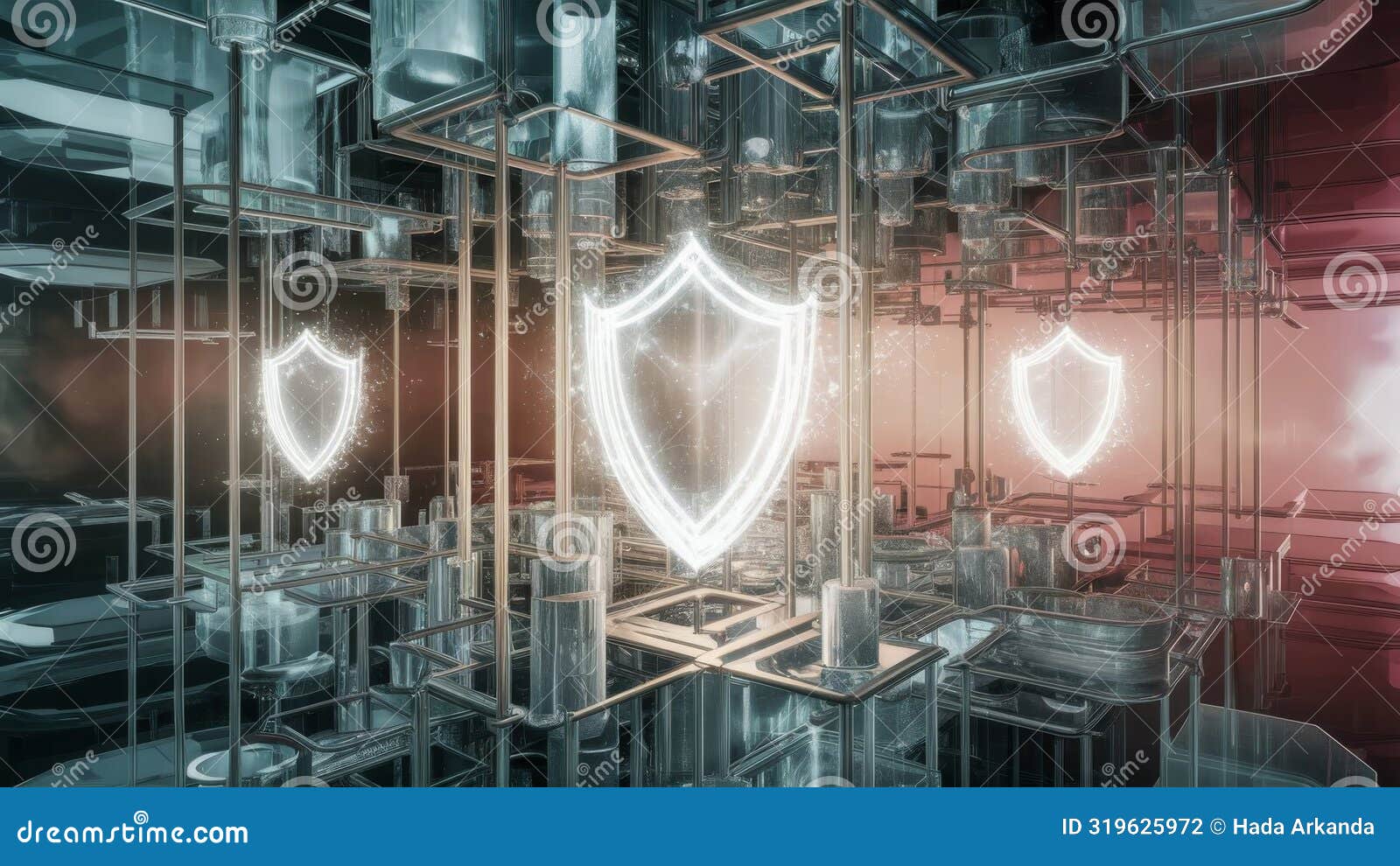 Visualize an Abstract Network Protected by Mystical Digital Shields ...