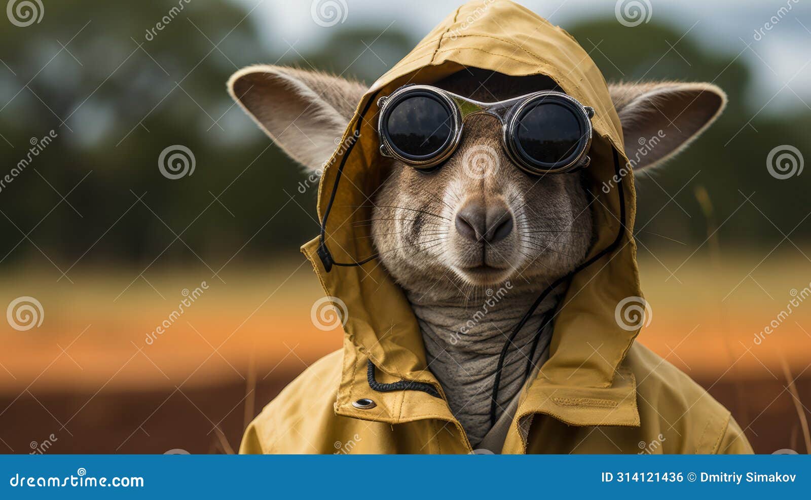 Visualize a Debonair Kangaroo Stock Photo - Image of expedition ...