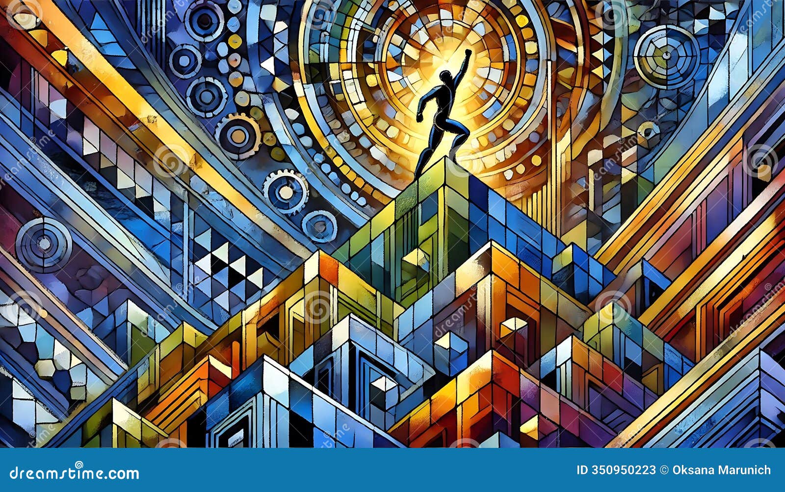 Visualize Determination As Ascending Geometric Structures with Bold ...