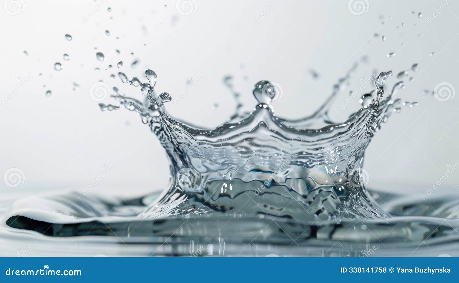 Visualize A High-speed Capture Of A Water Droplet Just As It Impacts A ...