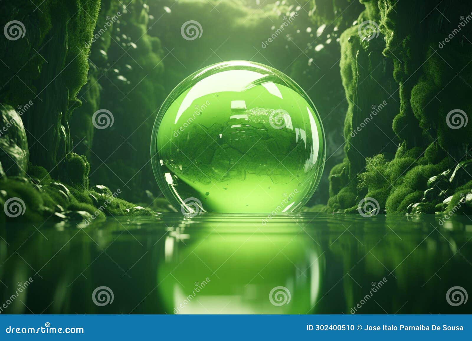 Visualize the Impact of Green Background Stock Illustration ...