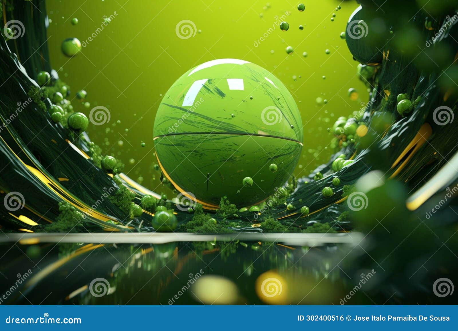 Visualize the Impact of Green Background Stock Illustration ...