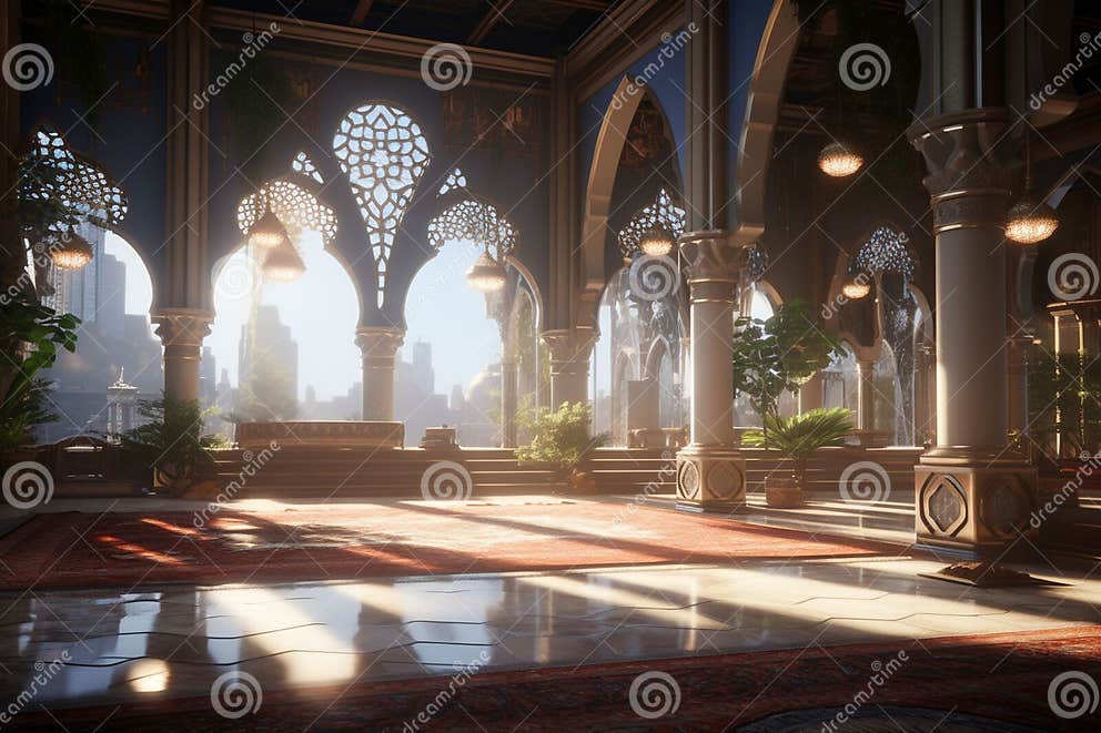 Visualize the Integration of Islamic Visual Stock Illustration ...