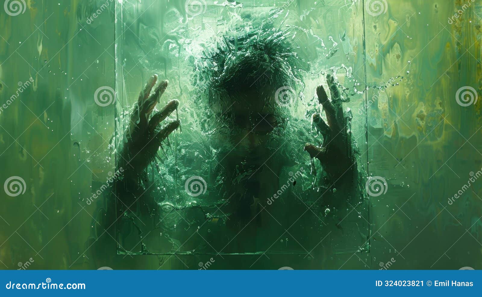 Loneliness, Isolation, Limitation, Fear. a Man in a Cube "Bound by ...