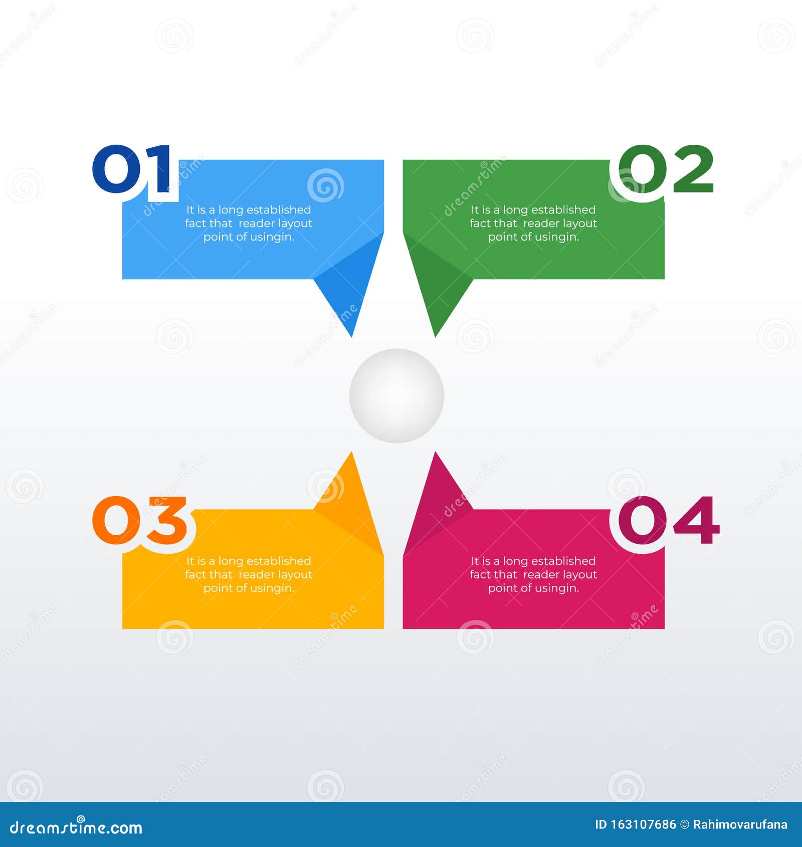 Visualized Numbers Infographic Template Design Stock Image ...