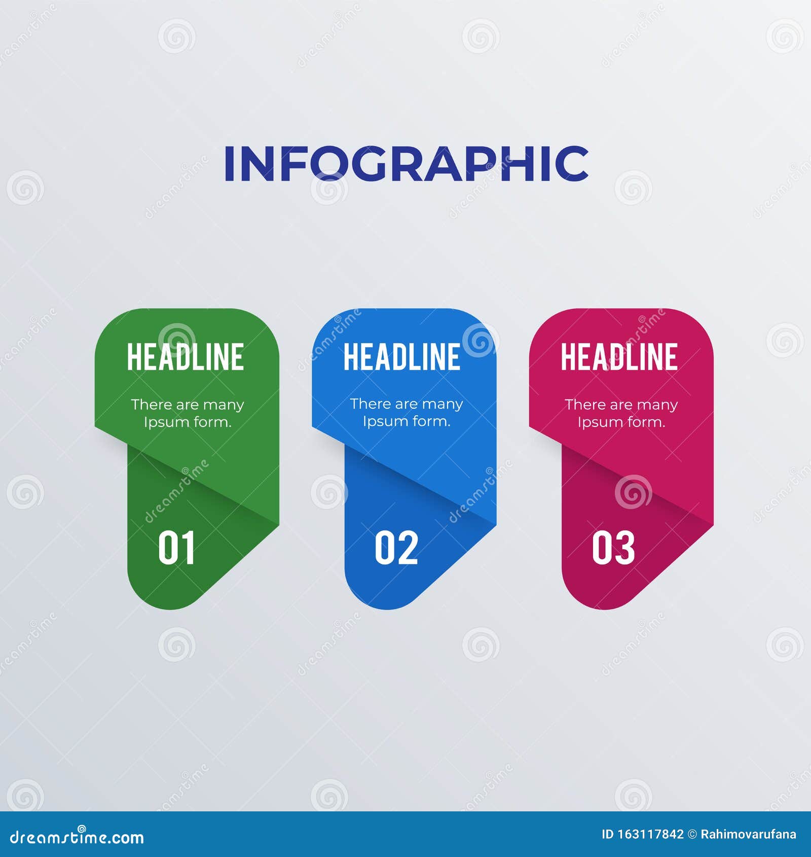 Visualized Numbers Infographic Template Design. Business Concept ...