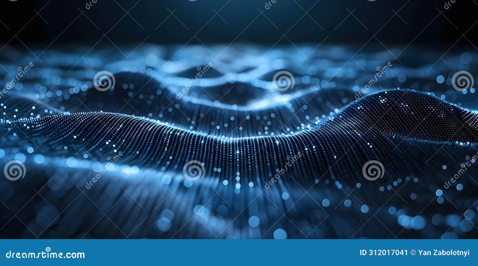 Visualizing Big Data: Abstract D Rendering with Low Poly Shapes Connecting Dots on Dark ...