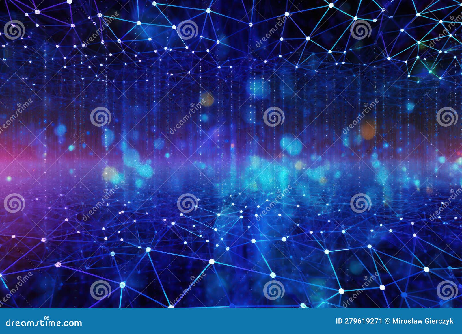 Visualizing Blockchain stock illustration. Illustration of ...