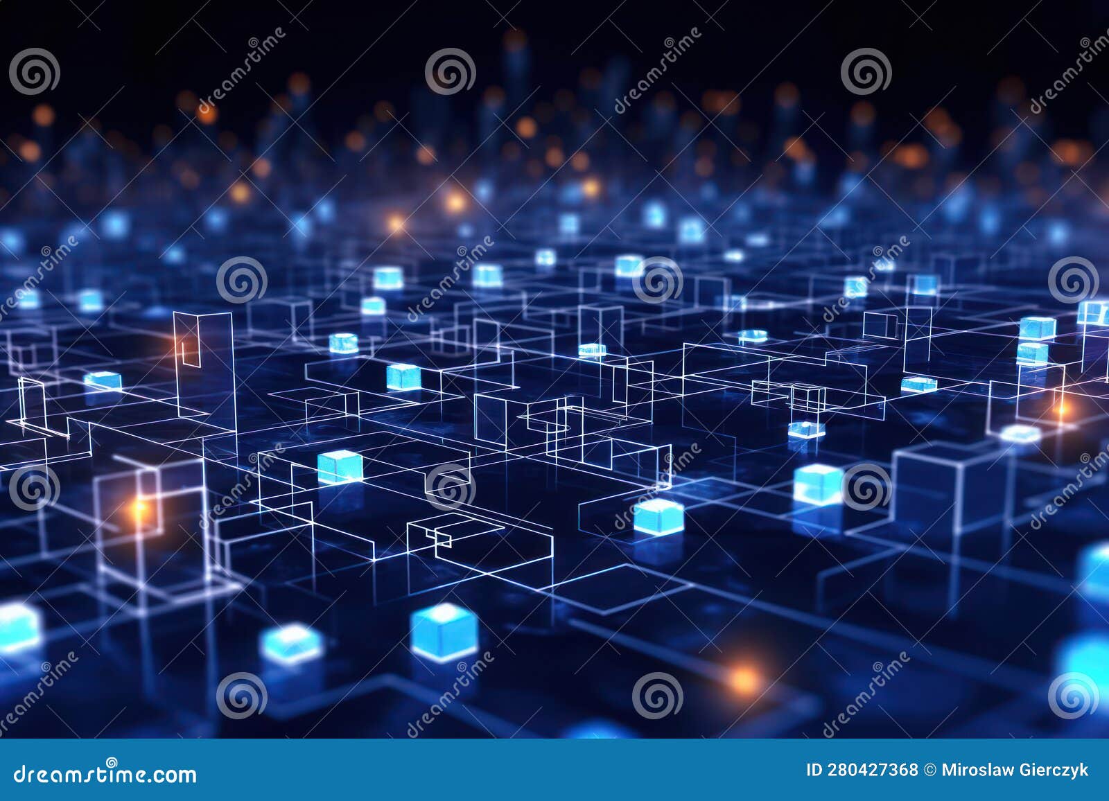 Visualizing Blockchain stock illustration. Illustration of consensus ...