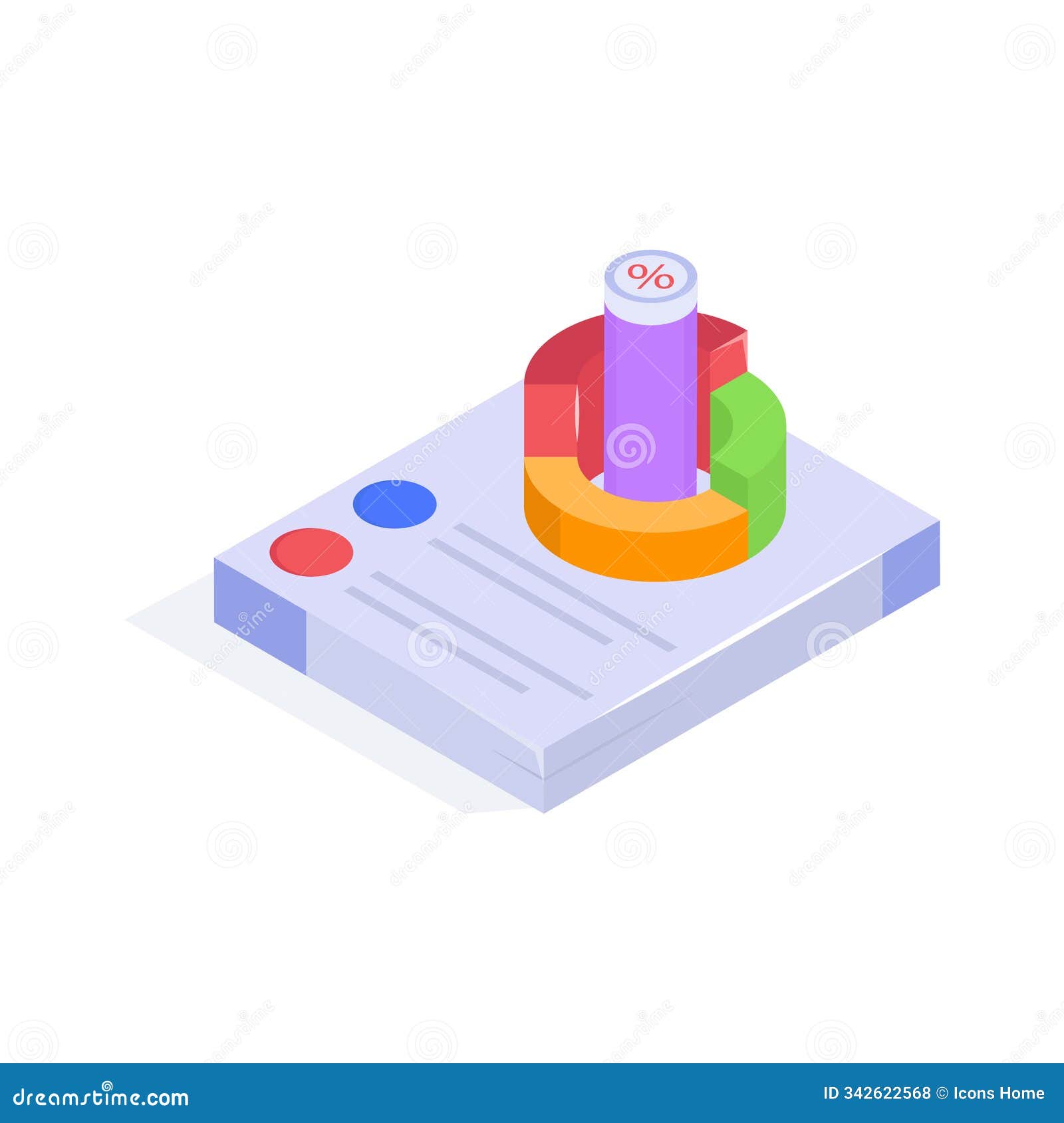 Visualizing Business Performance With Graphs And Chart Vector ...