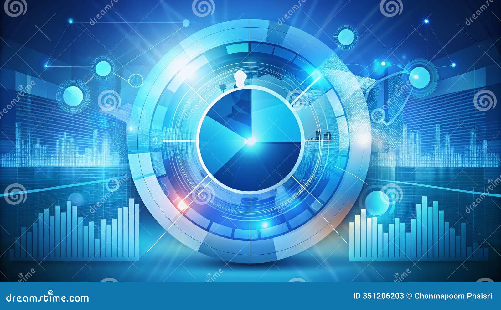 Visualizing Business Processes a Double Exposure Infographic of a Blue ... Visualizing Business Processes a Double Exposure Infographic of a Blue ...