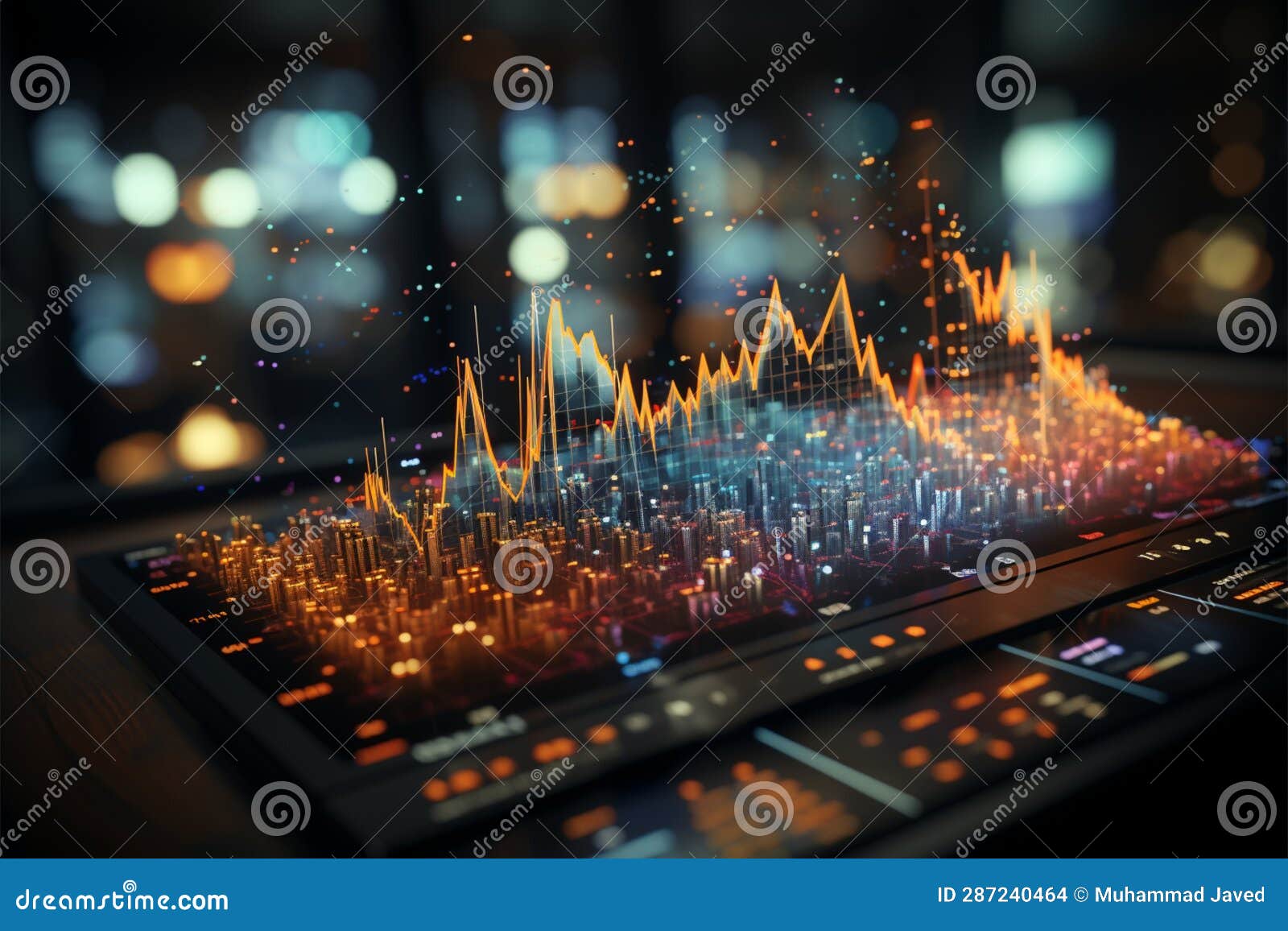 Visualizing Change Blurred Trading Graph Features Percent Symbol ...