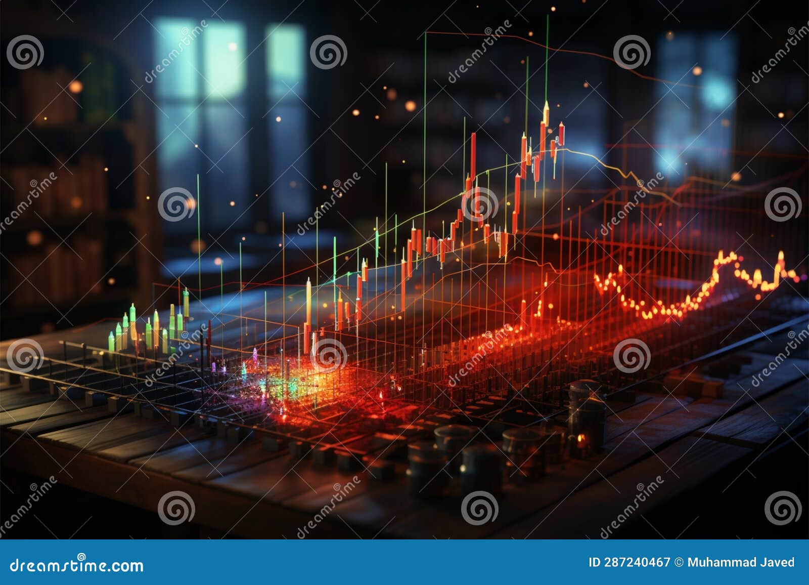 Visualizing Change Blurred Trading Graph Features Percent Symbol ...